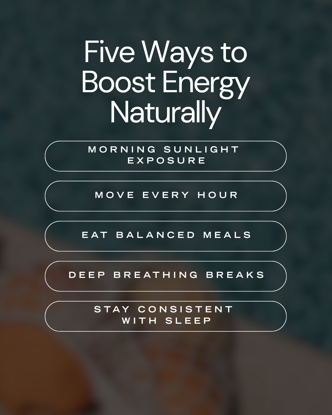 Top 5 Natural Ways to Increase Energy