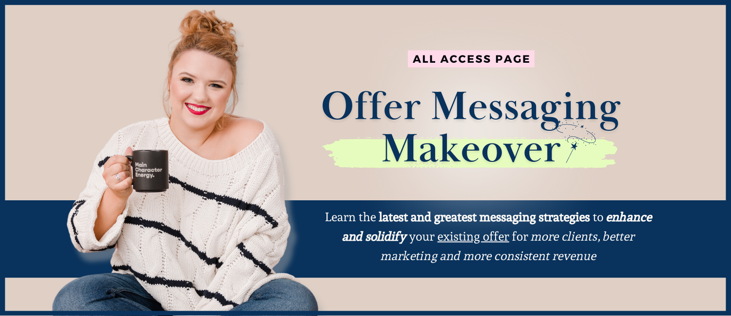 Yay! You're in to the Messaging Makeover Series!