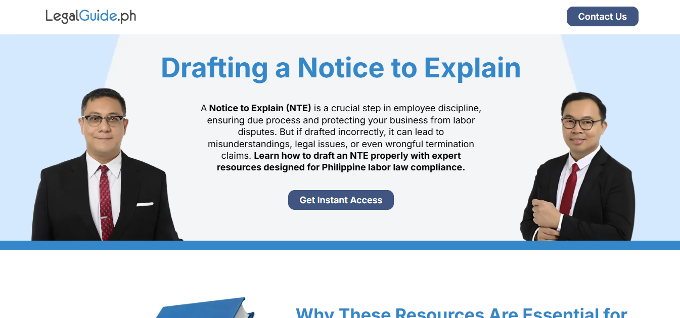 A Notice to Explain (NTE)