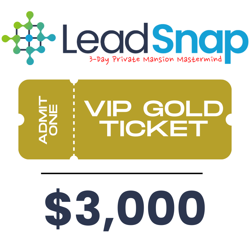 LeadSnap 3-Day Private Mastermind - July 27-30th