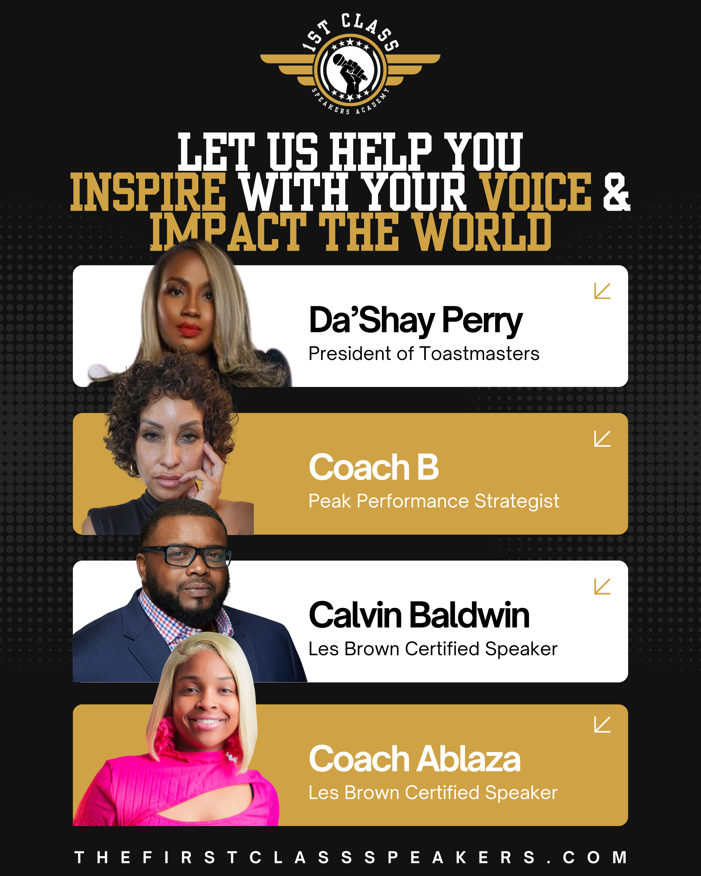 First Class Speakers Masterclass