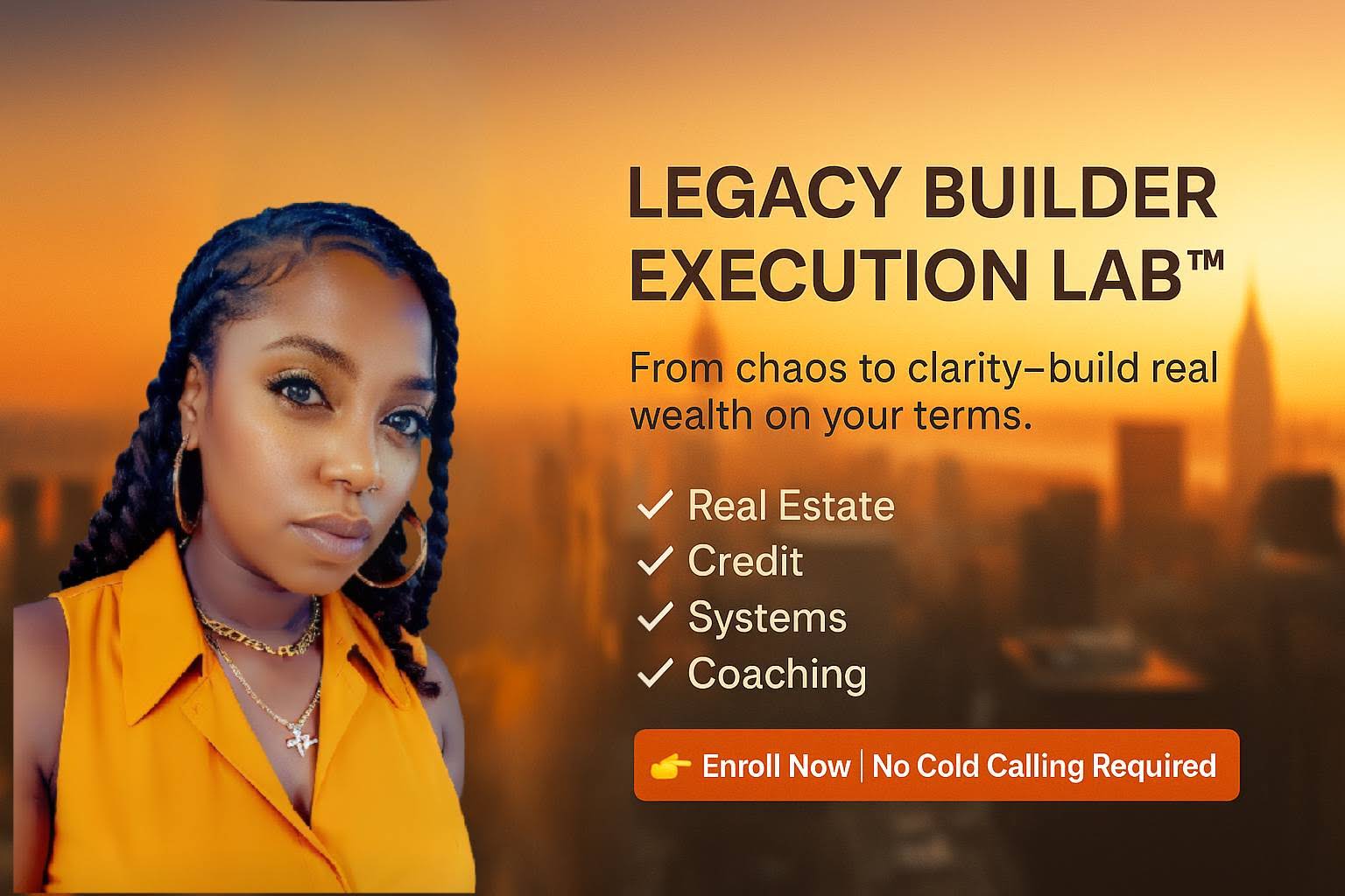 Legacy Builder Execution Lab™ |Wealth Training for First-Gens