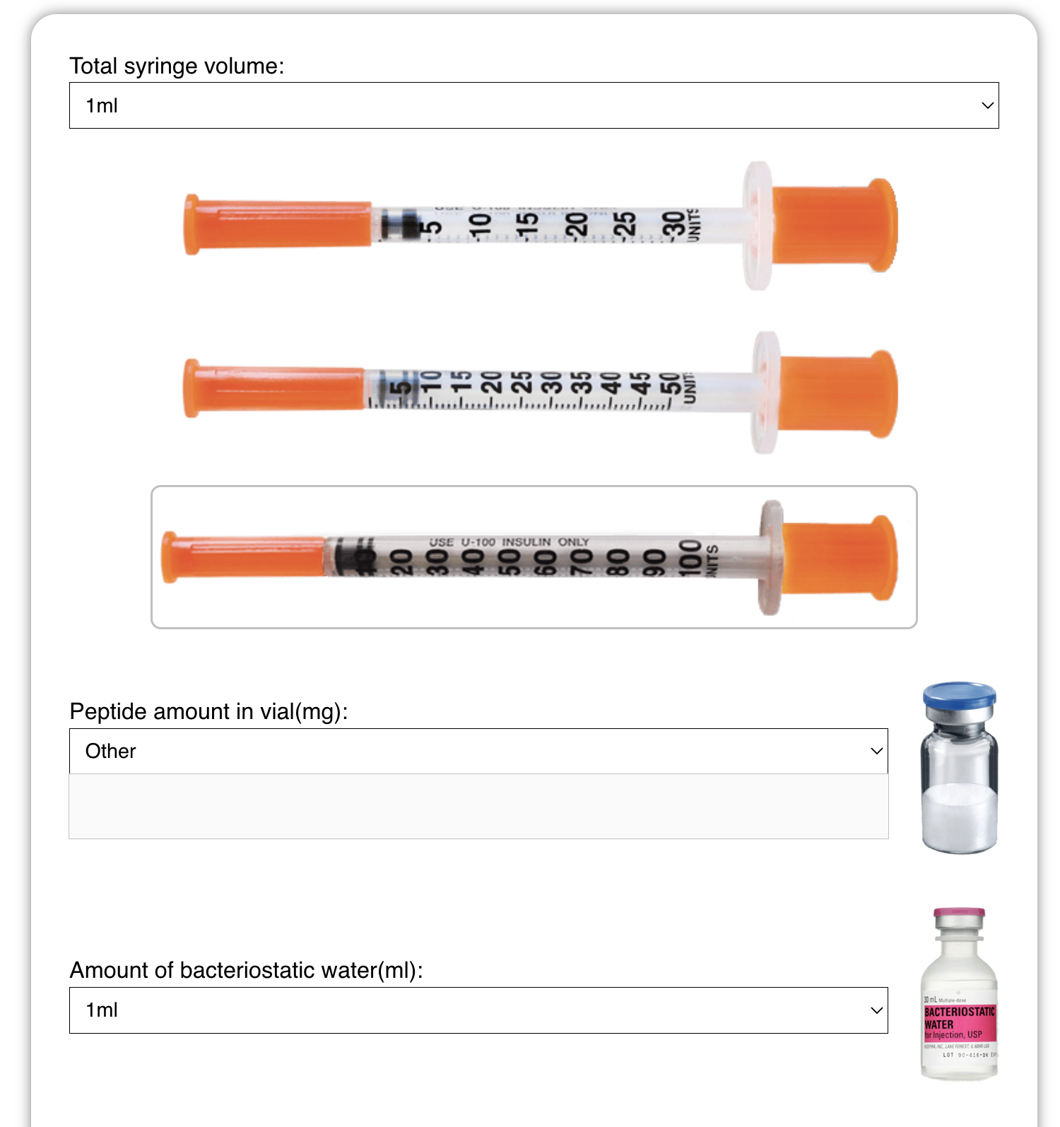 Peptide Calculator | Accurate Peptide Dosage Made Easy