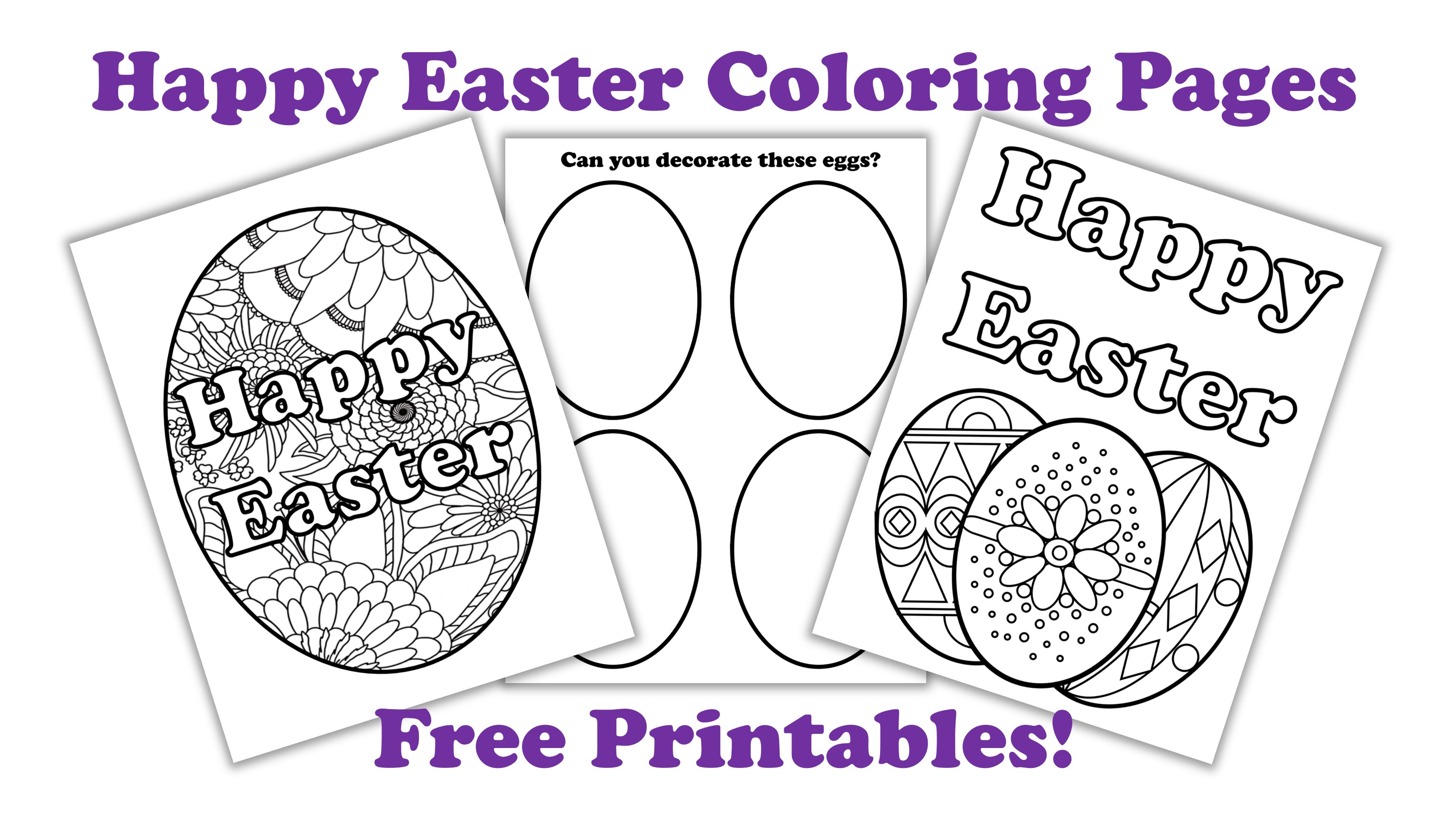 Hop into Spring with Free Easter Coloring Sheets