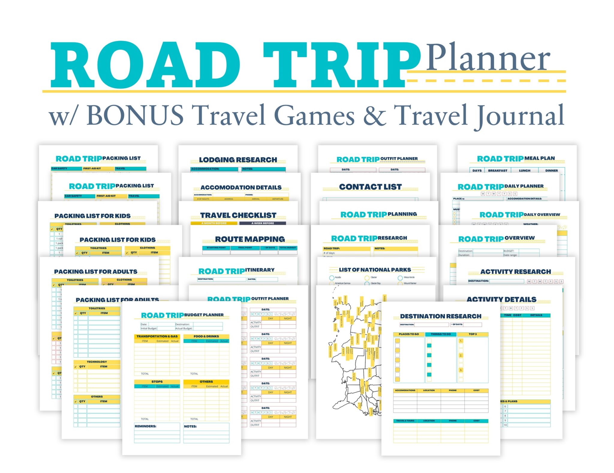Get Road-Trip Ready: Download Your Printable Planner Now!