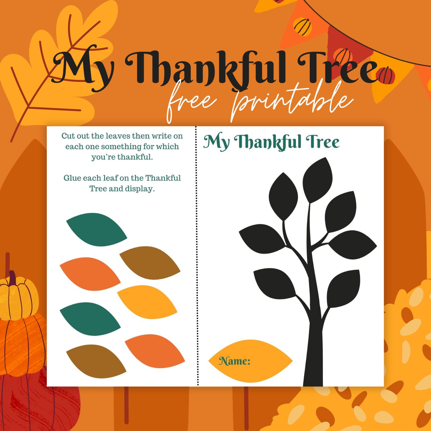 Create a Heartfelt Tradition with Our Easy Printable Thankful Tree!