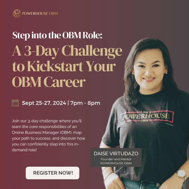 Step into the OBM Role :A 3-Day Challenge to Kickstart Your OBM Career