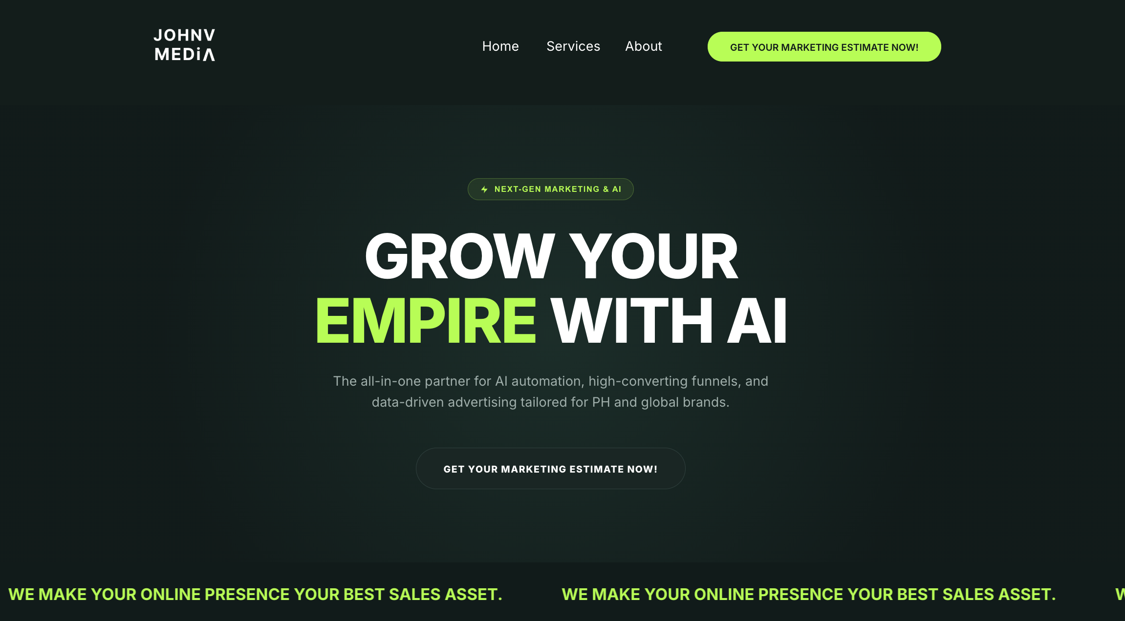 AI Automation & Marketing Agency PH - Funnels, CRM, Chatbots | JohnV Media
