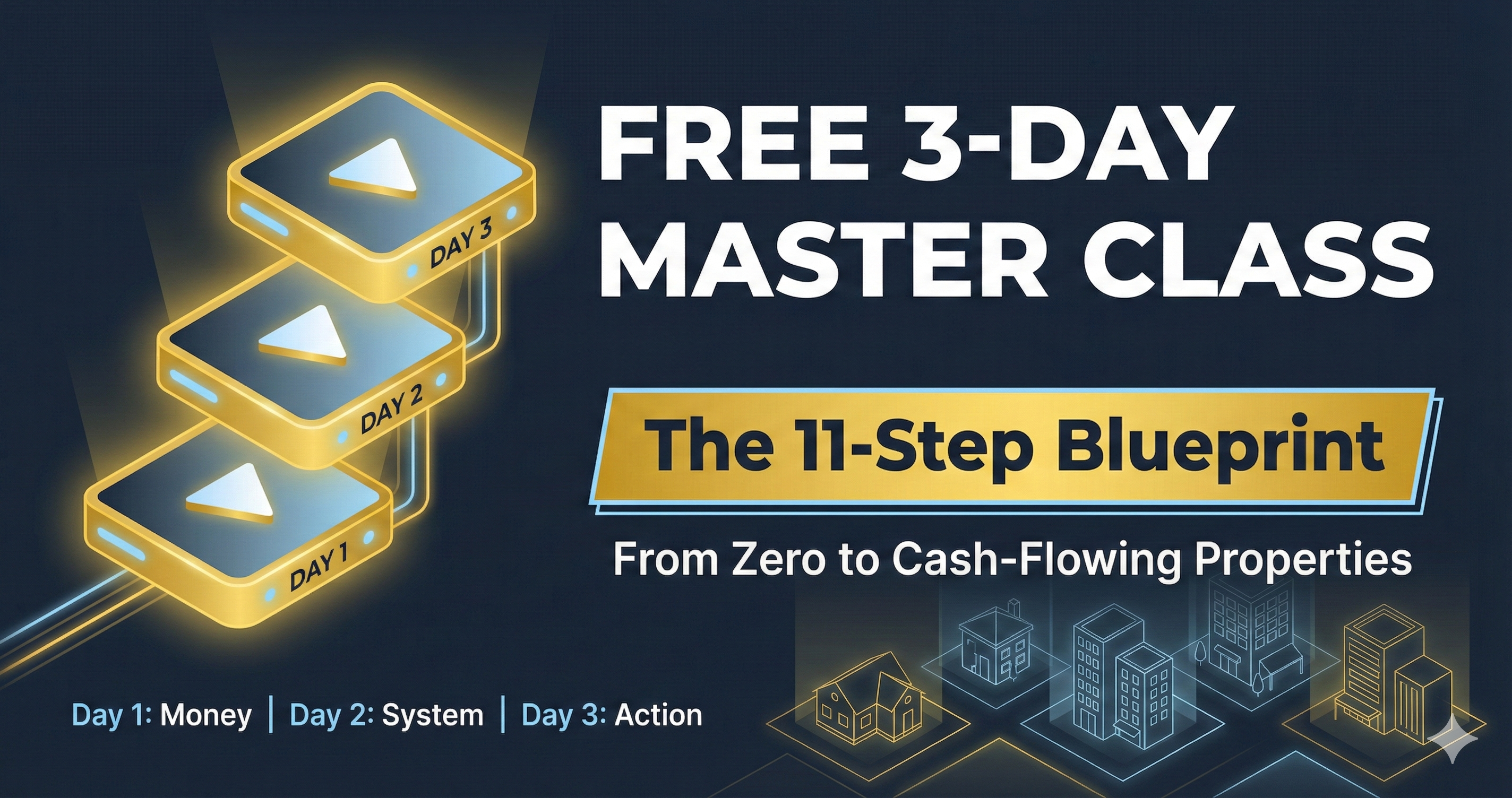 Free 3-Day Real Estate Master Class | 11-Step Buy & Hold System