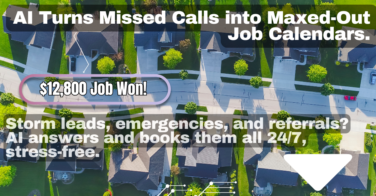 Max Out Your Roofing Calendar with 24/7 AI Call Handling