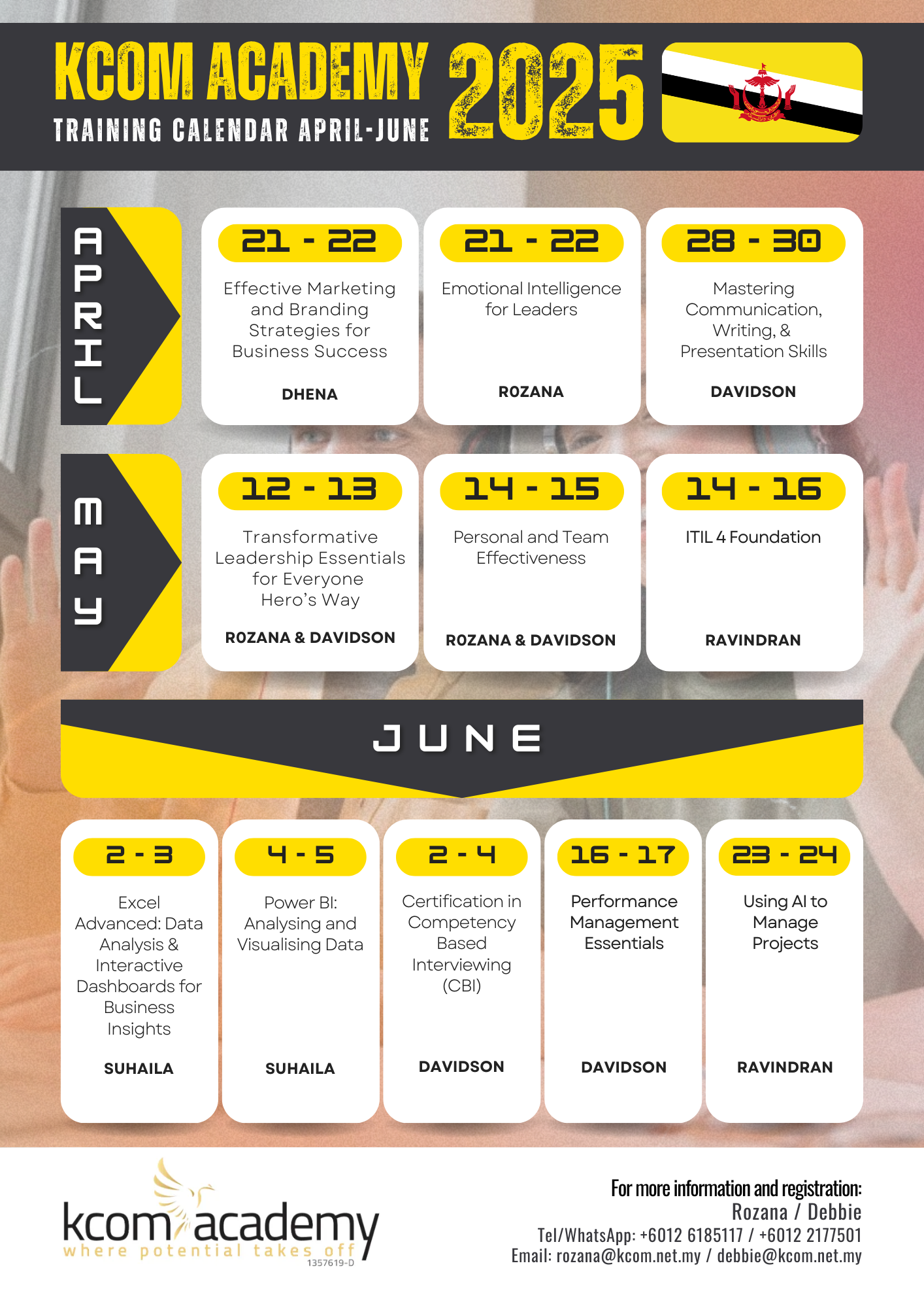 KCOM Academy Q2 2025 Programs | Enhance Your Skills & Career