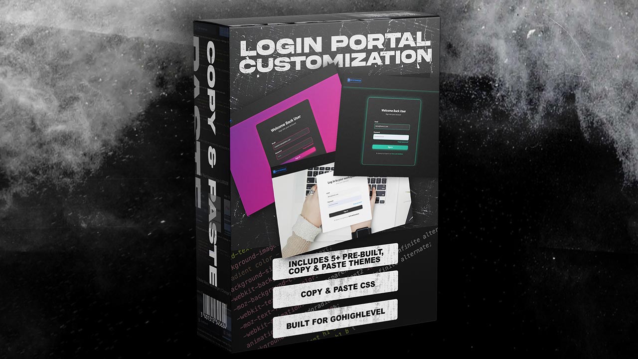 Copy & Paste GoHighLevel Login Portal CSS Code - Easy To Use