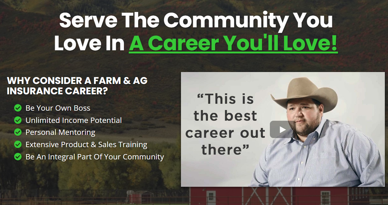 Farm & Ag Insurance Career Opportunity in Utah & Idaho