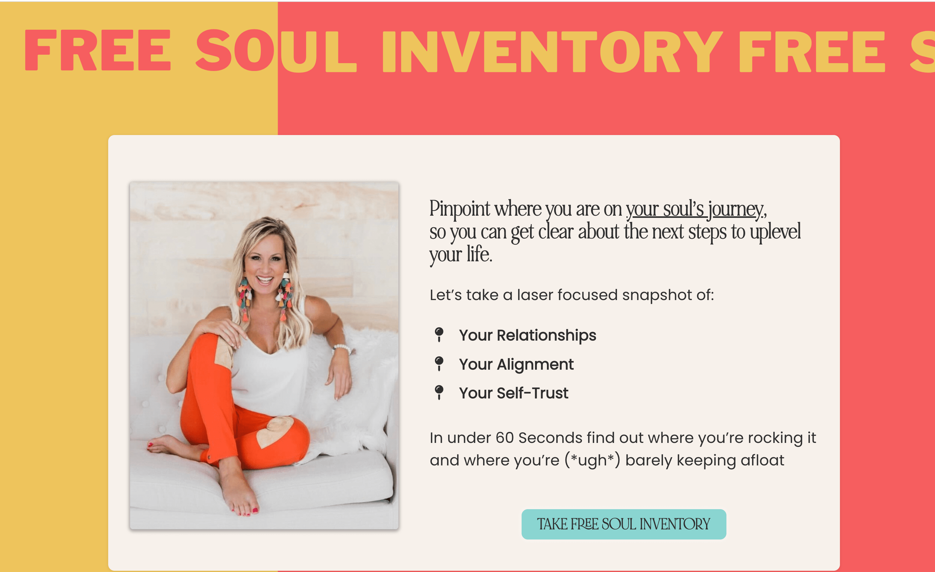 FREE SOUL INVENTORY with Dr. Karin