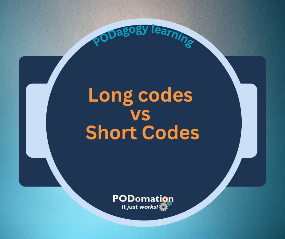 Long codes vs short codes