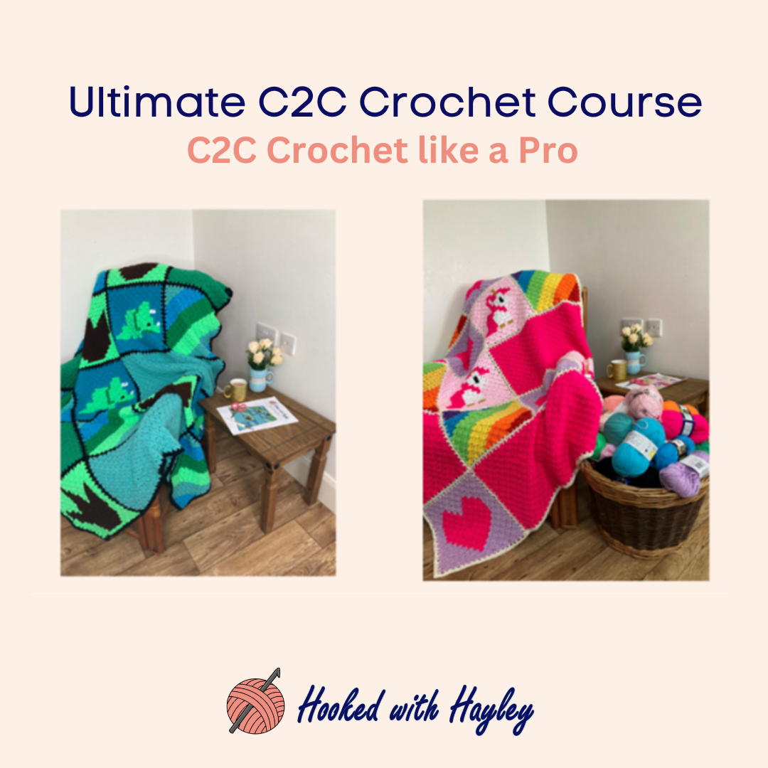 Hooked with Hayley Ultimate C2C Crochet Course