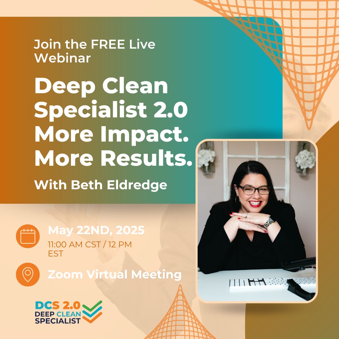 FREE WEBINAR - Deep Cleaning Specialist 2.0