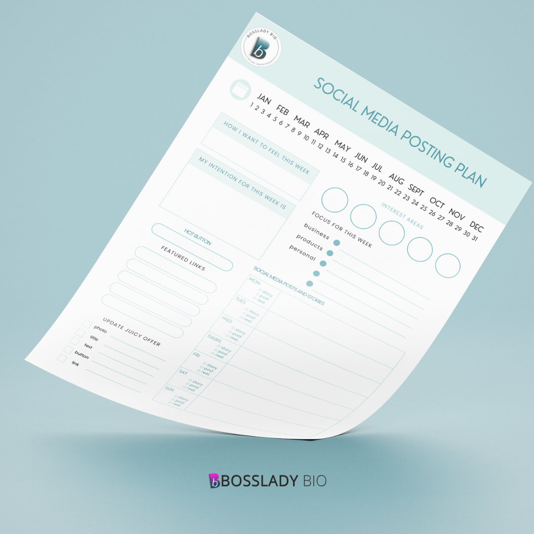 Social Media Posting Plan