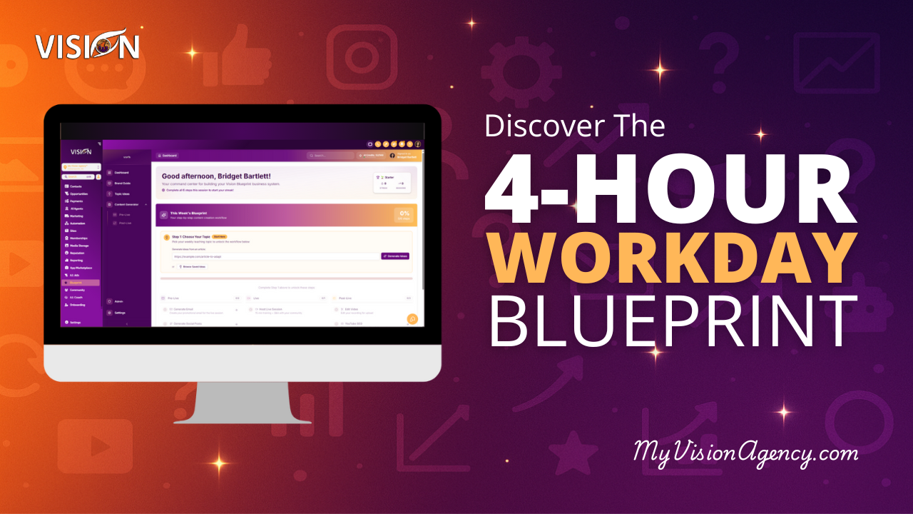Discover the 4 hour Workday with The Vision Blueprint