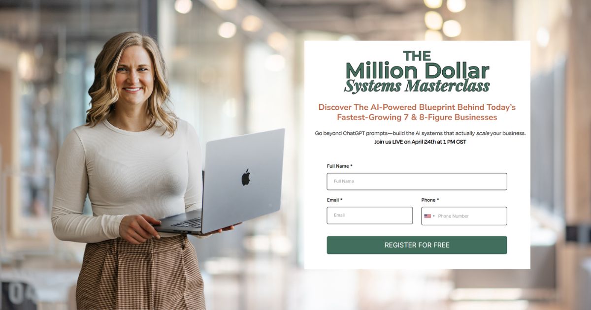 🚀 Million Dollar Systems Masterclass | AI for Business Growth