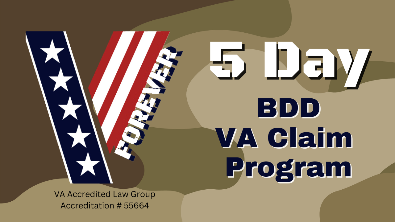 BDD or FDC VA Claim Course