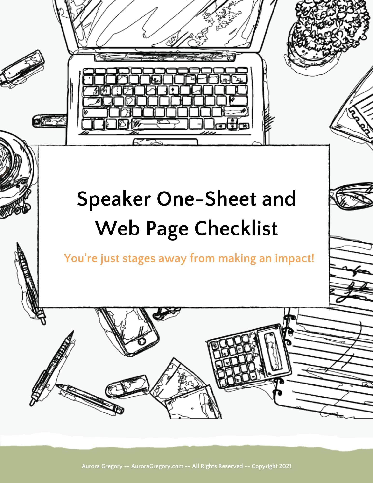 Speaker Page and One-Sheet Checklist