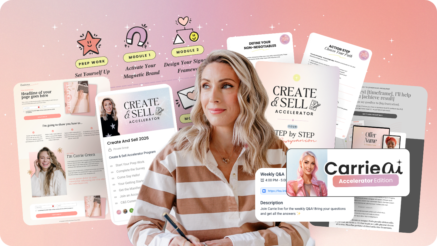 Join the Create & Sell Accelerator | Female Entrepreneur Association