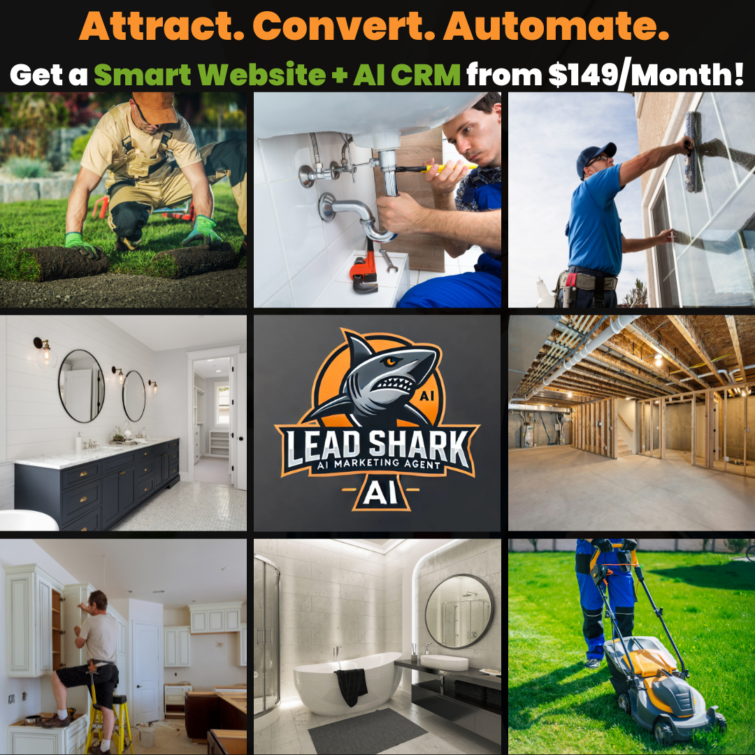 LEAD SHARK AI website design