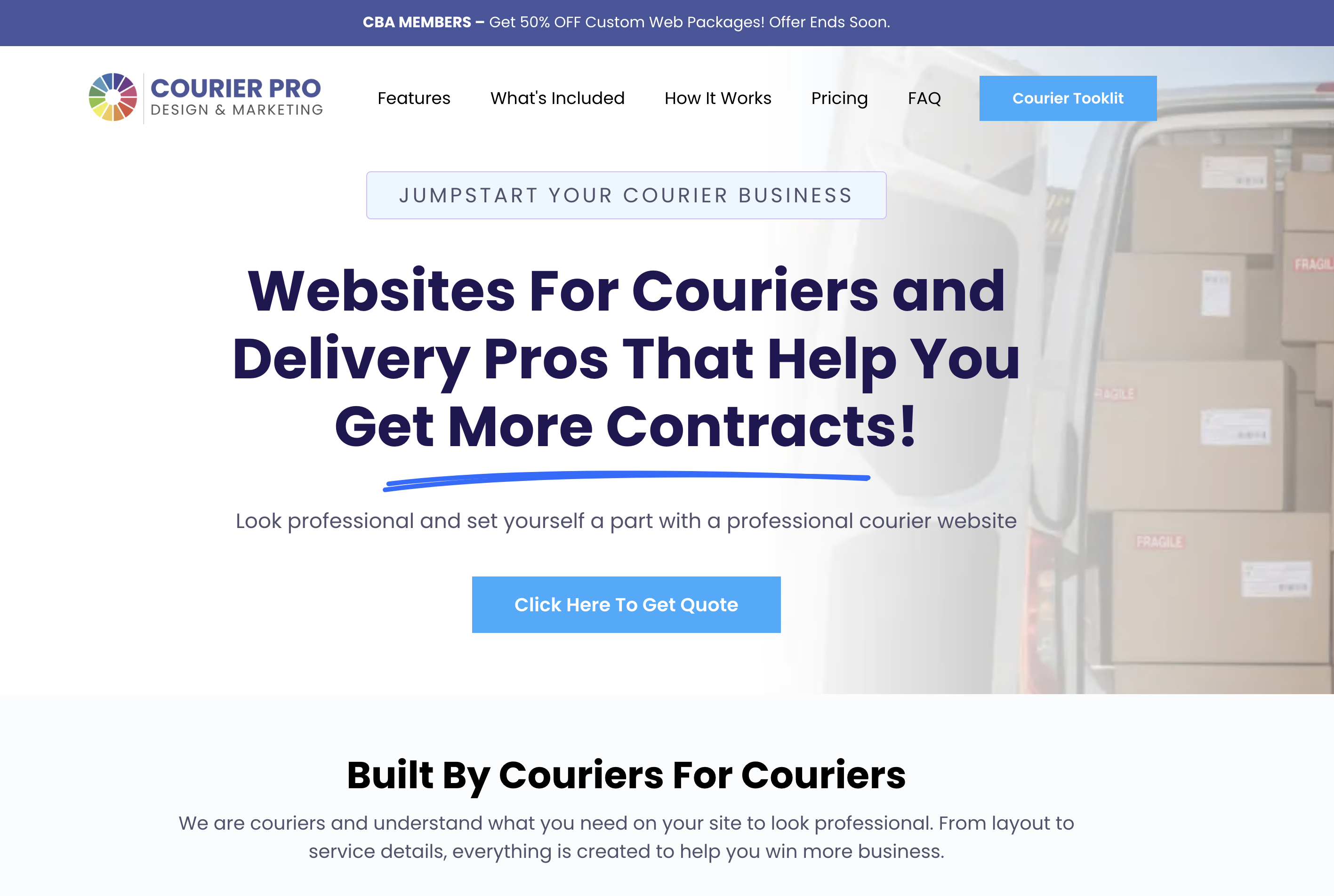 Launch Your Courier Site Today!