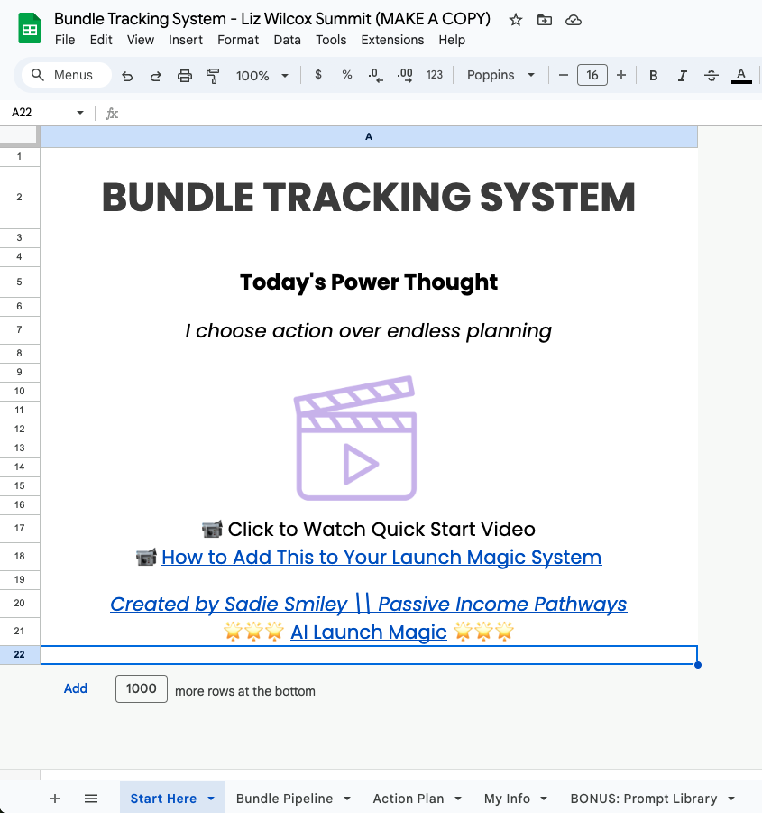 Bundle Tracking System