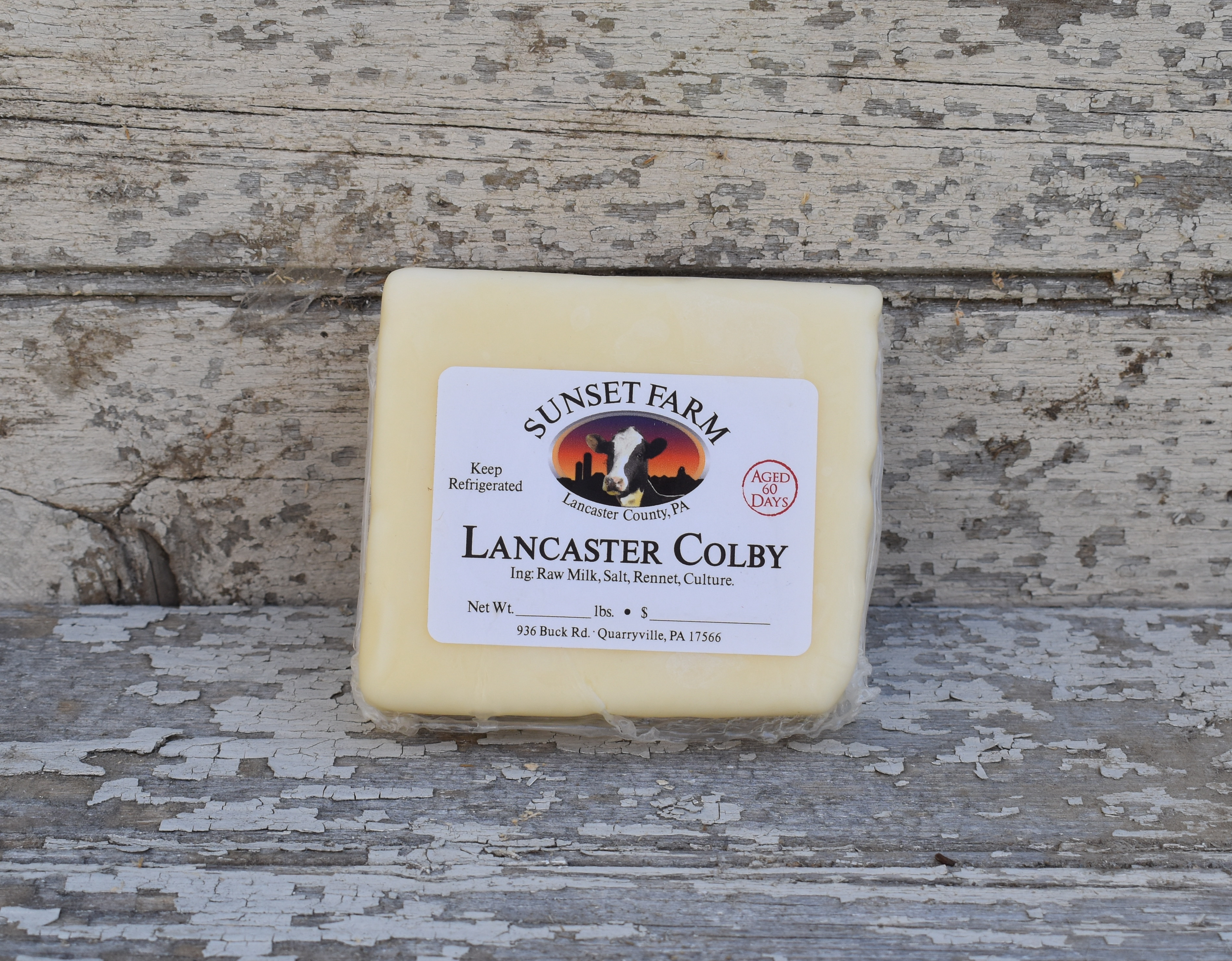 Raw Lancaster Colby Cheese | Windmill Harvest