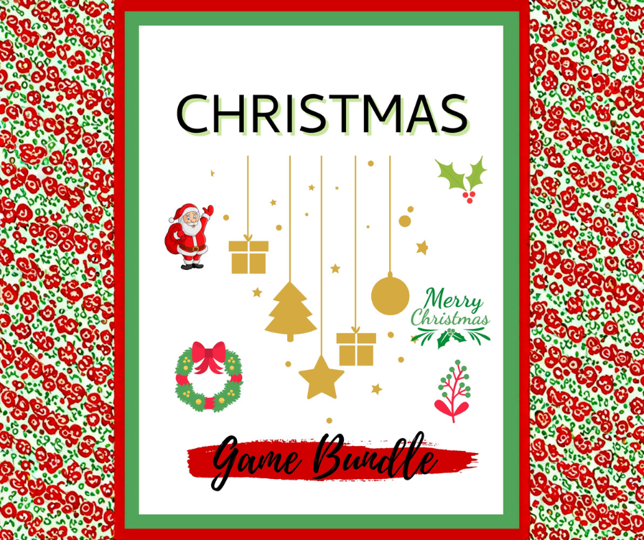 Printable Christmas Games Bundle for Kids & Families 74 Pages