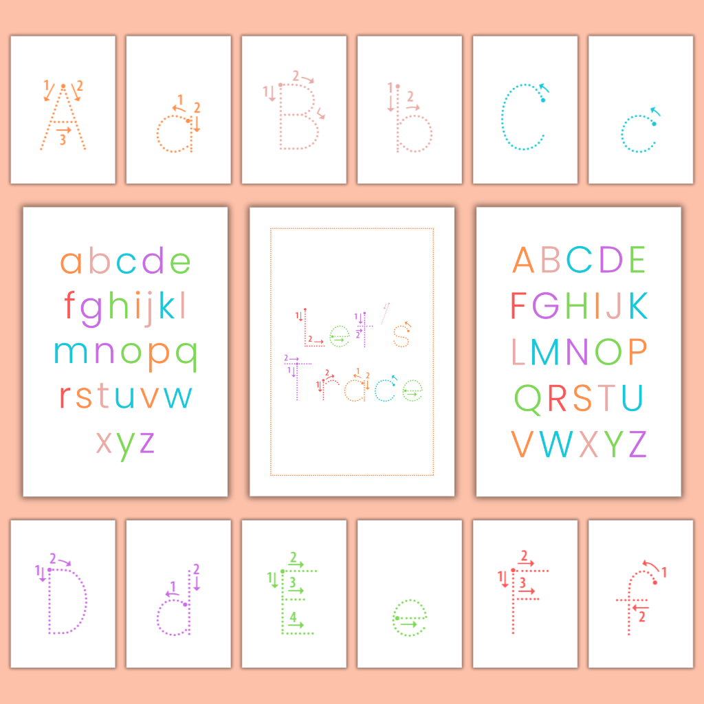 Let's Trace Pocket Cards
