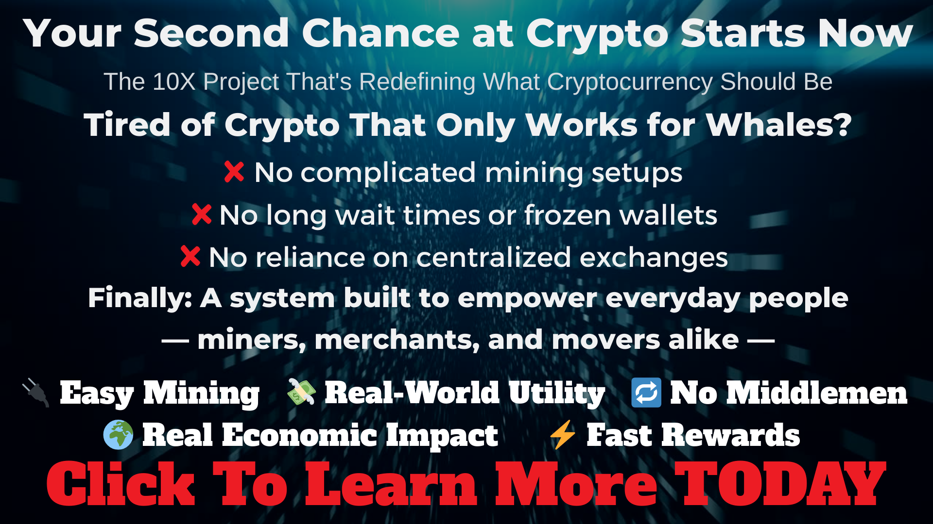 Your Second Chance At Crypto Starts Now
