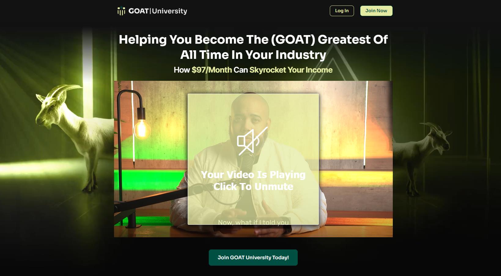 Goat University: Helping You Become The (GOAT) Greatest Of All Time In ...