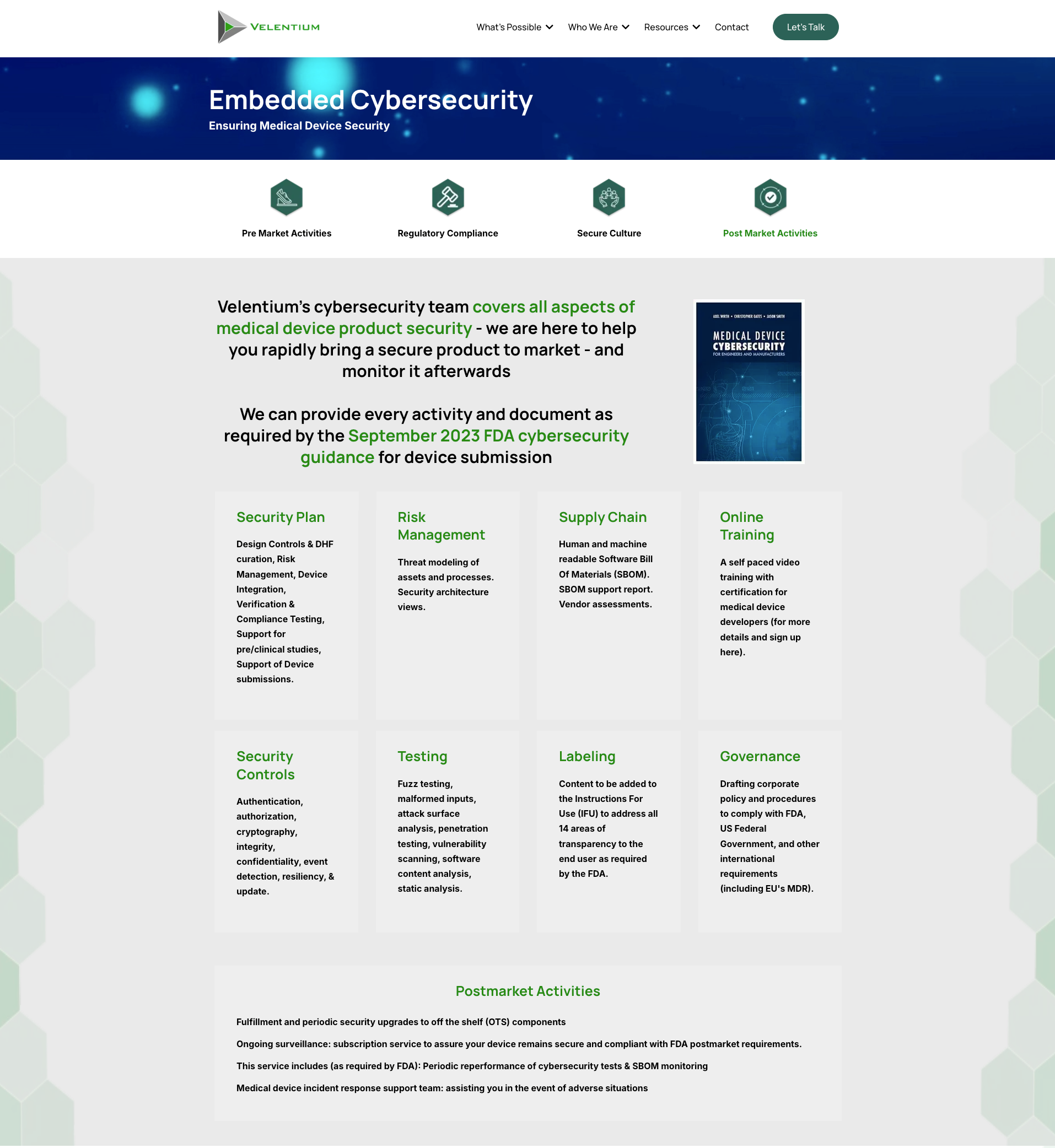 Medical Device Cybersecurity