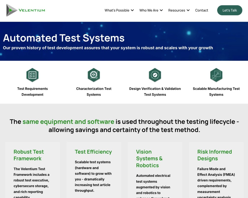 Automated Test Systems & Data Analysis | Velentium Medical