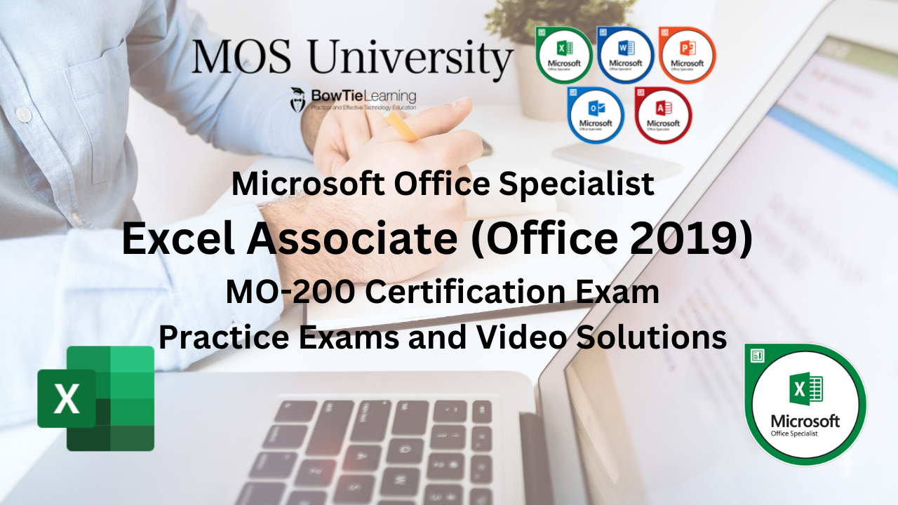 MO-200 Microsoft Excel (Office 2019) Associate Practice Exams