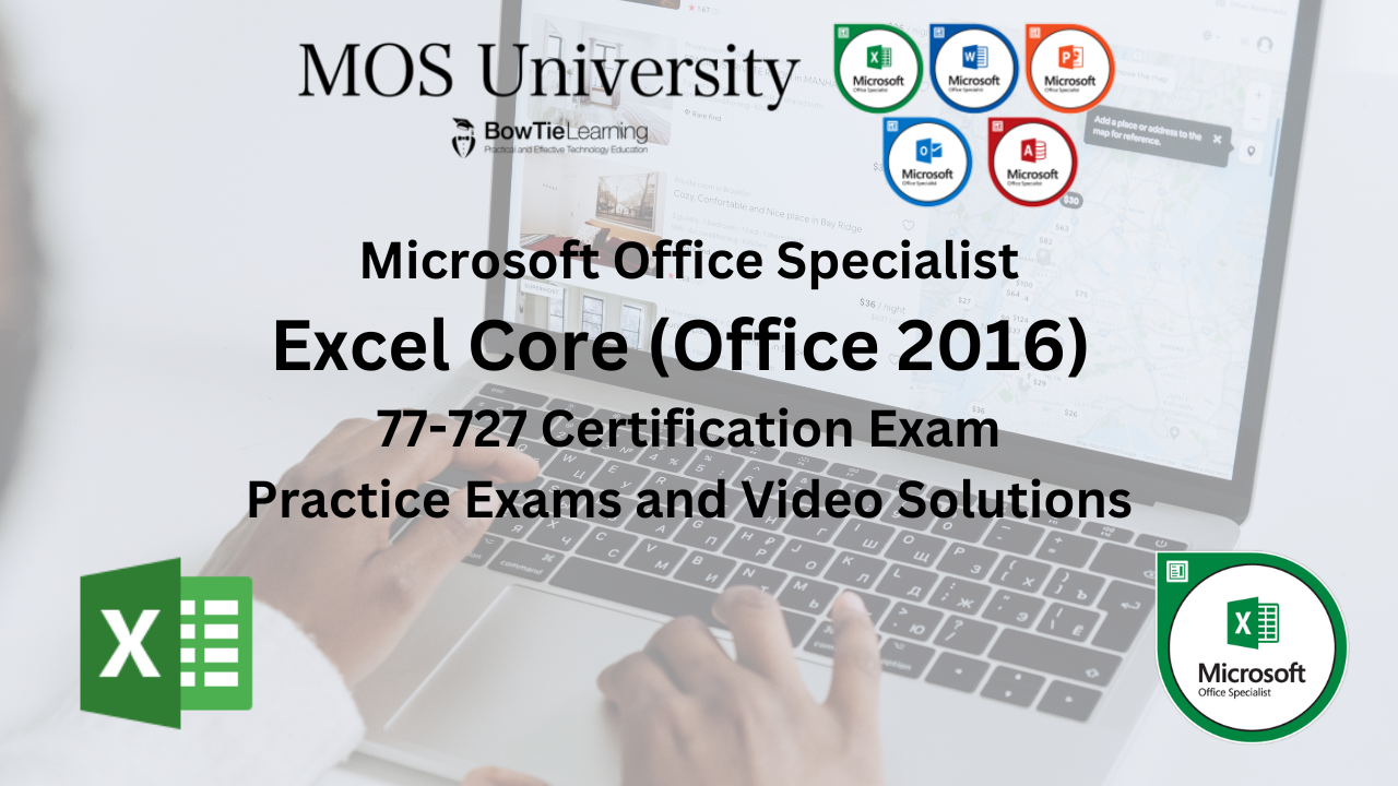 77-727 Microsoft Excel Core (Office 2016) Courses
