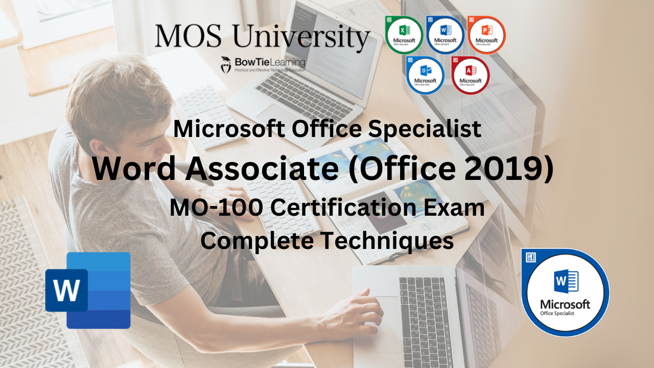 MO-100 Microsoft Word Associate (Office 2019) Courses