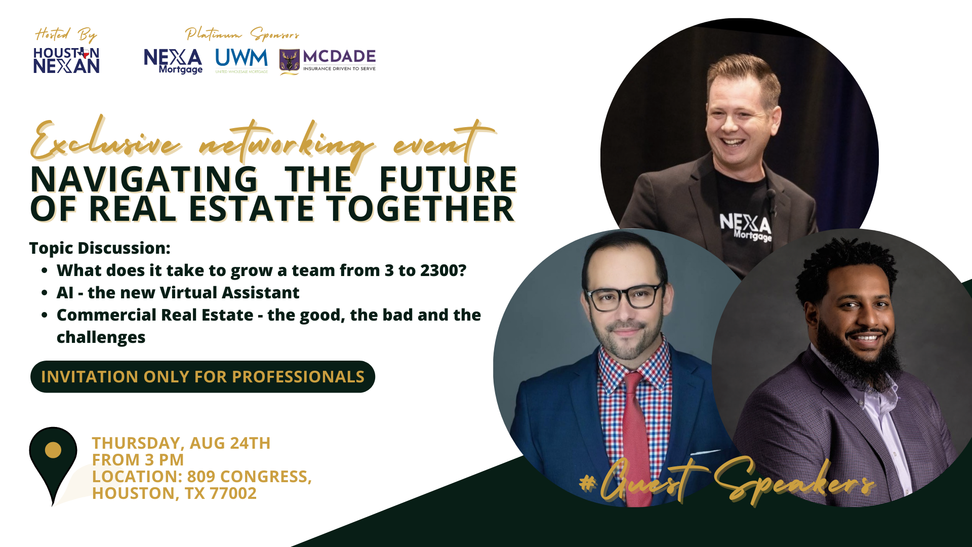 Houston NEXAN Events | Financial Suit Team