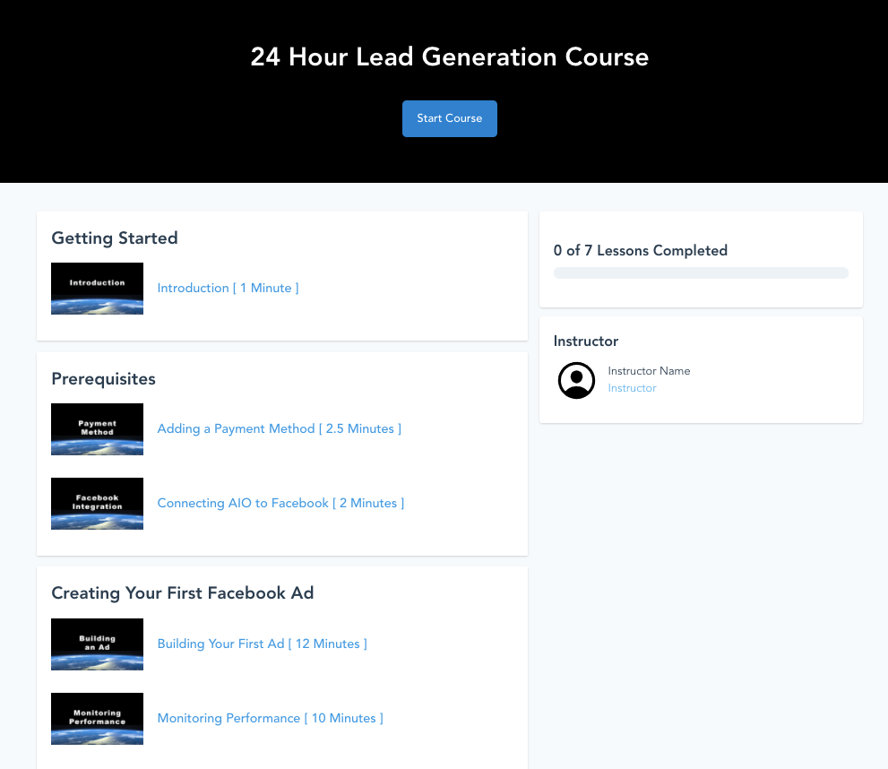 24 Hour Lead Generation Course for Credit Repair Leads