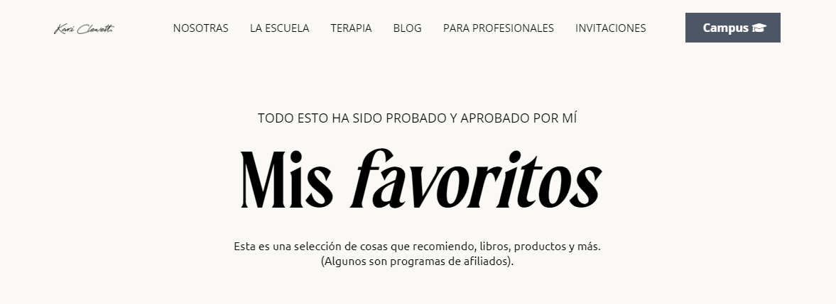 Mis Favoritos | Kari Clewett