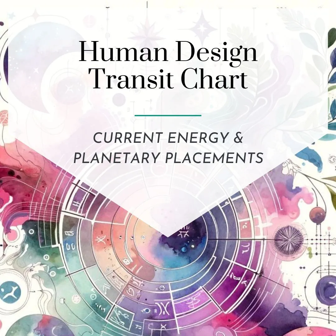 Human Design Just Now Transit Chart | Danielle Napolio Cox