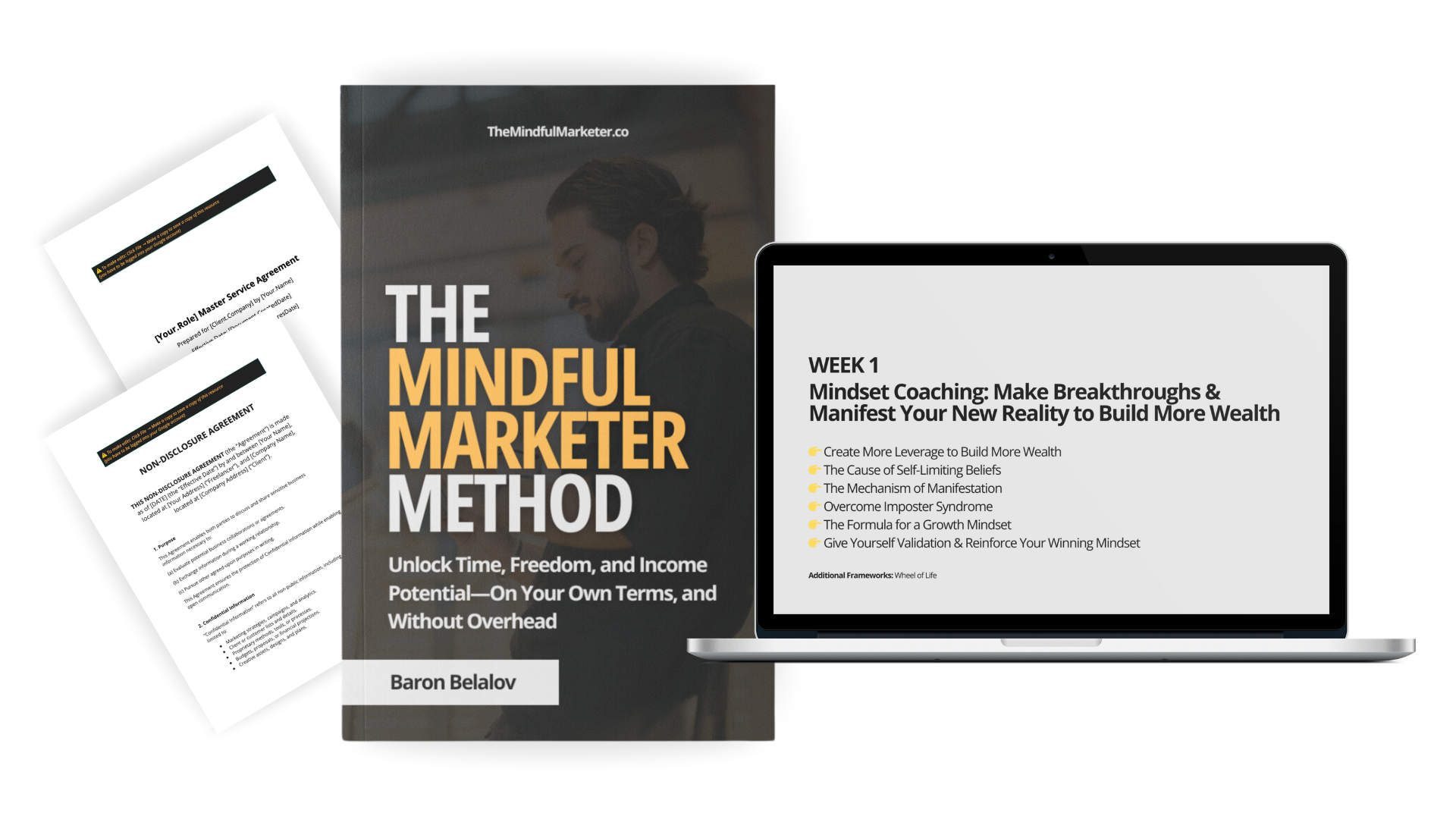 The Mindful Marketer Method Book by Baron Belalov