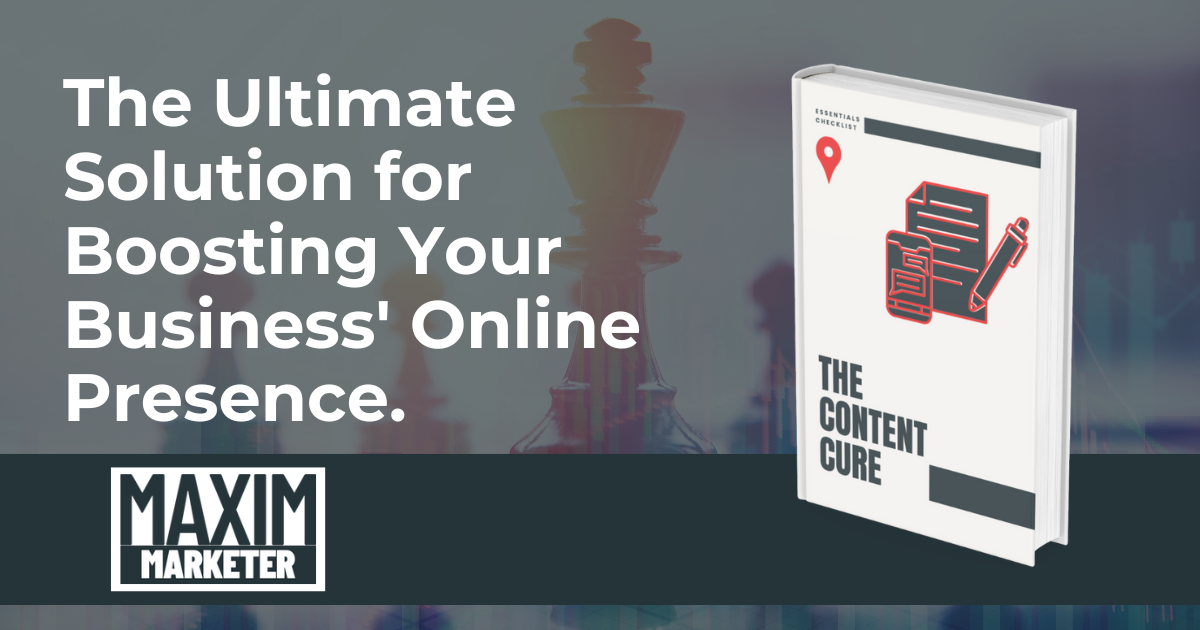 Maxim Marketer | Content Cure for Small Business Owners & Podcast Creators