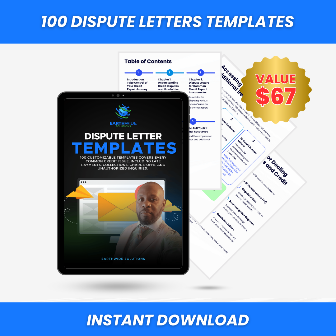 100 Dispute Letters Templates