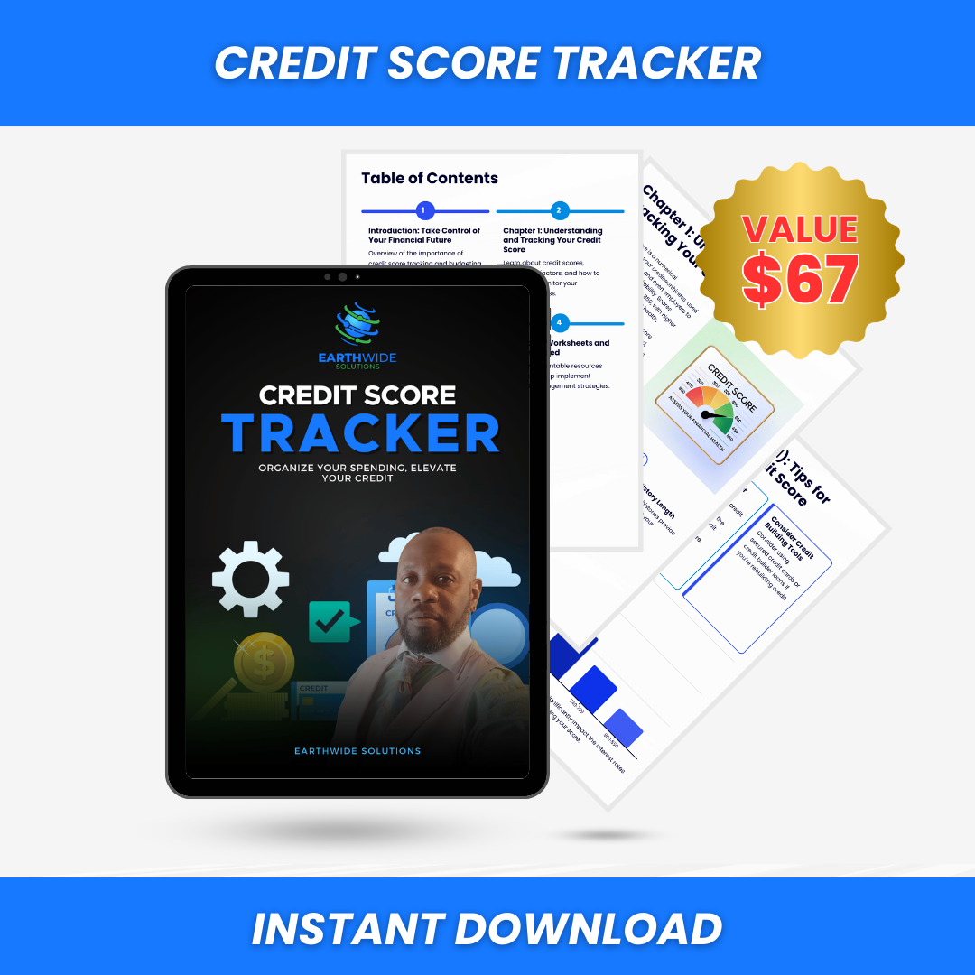 Credit Score Tracker - Printable