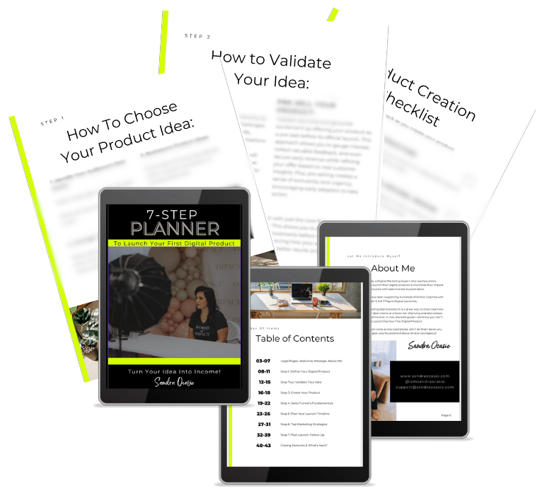The 7-Step Planner to Launch Your First Digital Product