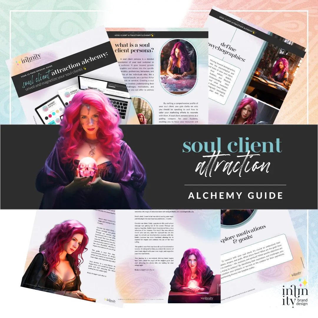 Soul Client Attraction Alchemy Guide Infinity Brand Design
